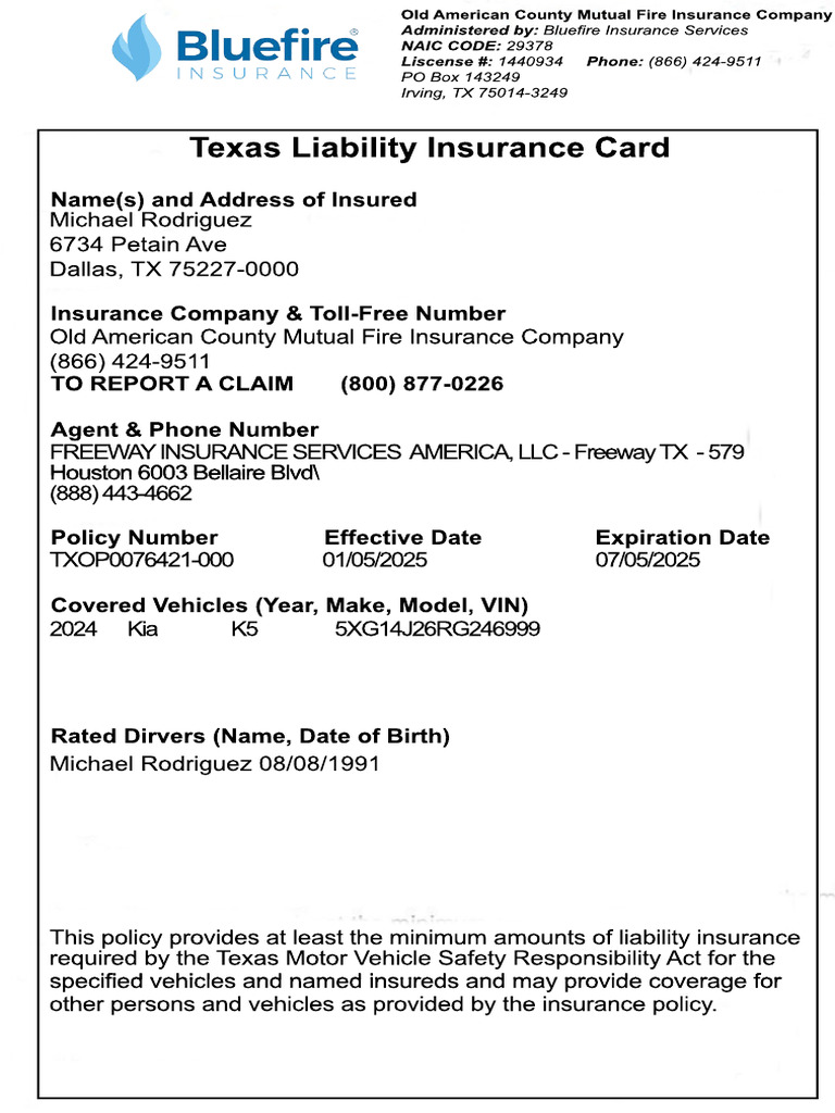 BLUEFIRE INSURANce | PDF