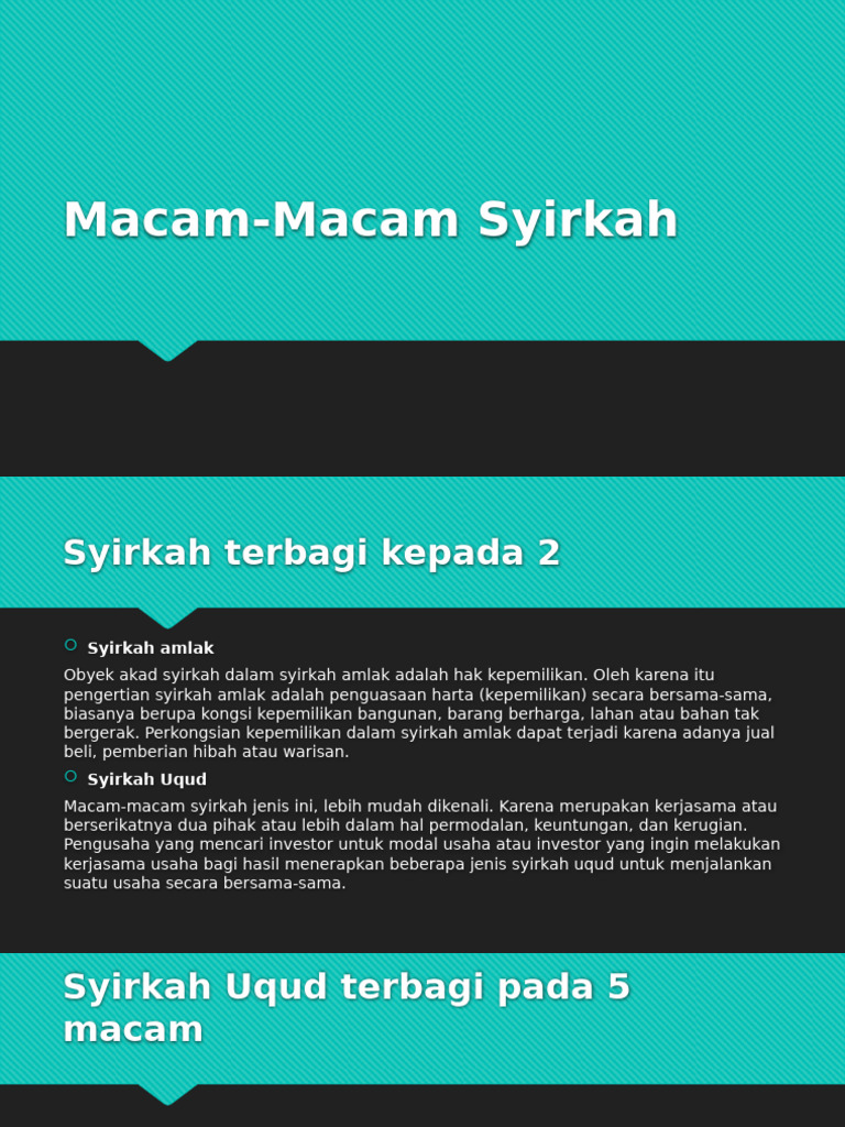 0b470 Materi 5 Macam Macam Syirkah | PDF