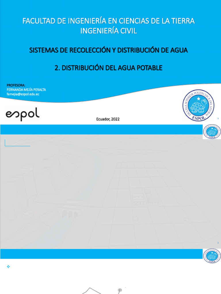 Sistemas de Distribución de Agua Potable | PDF | Válvula | Agua