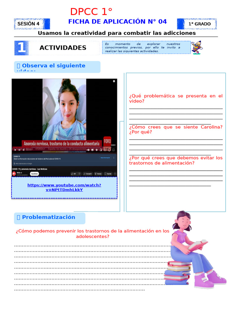 Ficha 4 - Usamos La Creatividad para Combatir Las Adicciones - DPCC 1ro | PDF | Sicología ...