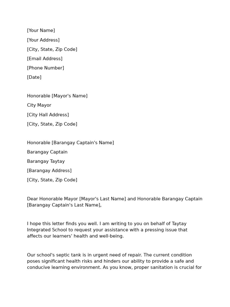 Letter Request | PDF