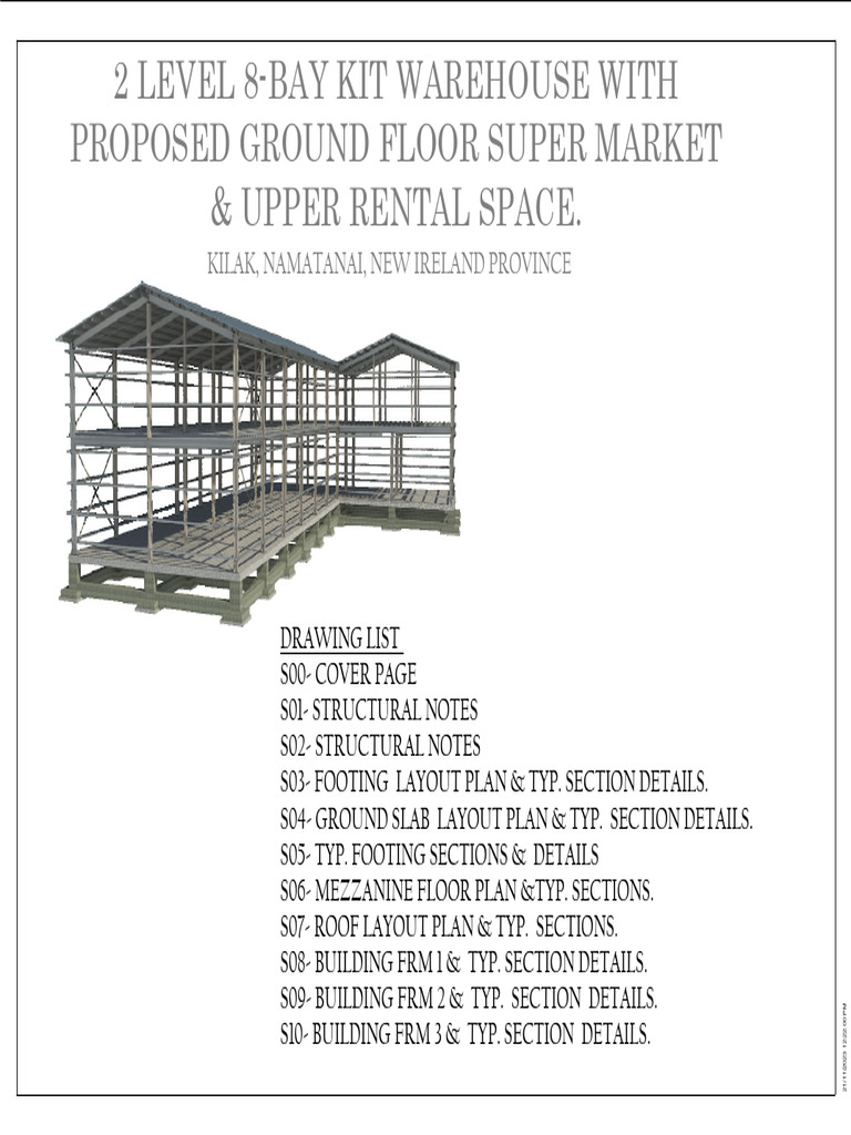 2 LEVEL 8-BAY KIT WAREHOUSE 211123 | PDF | Concrete | Structural Steel