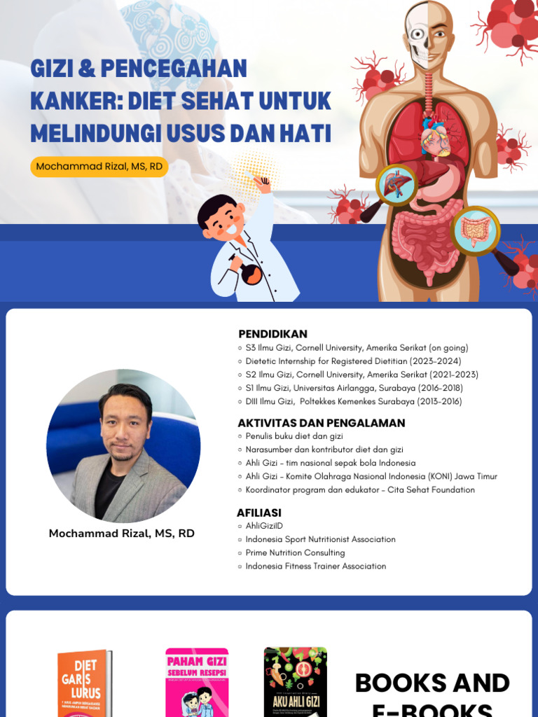Materi Gizi Dan Pencegahan Kanker Usus Dan Hati | PDF | Cancer | Fat