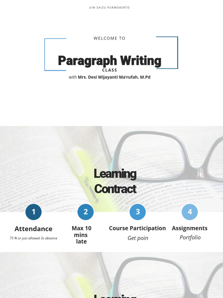 Paragraph Writing Meeting 1 | PDF