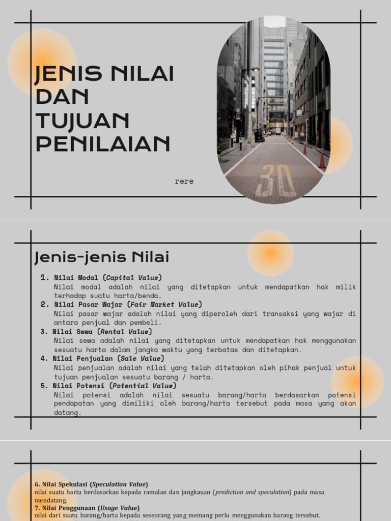 Jenis Nilai dan Tujuan Penilaian | PDF
