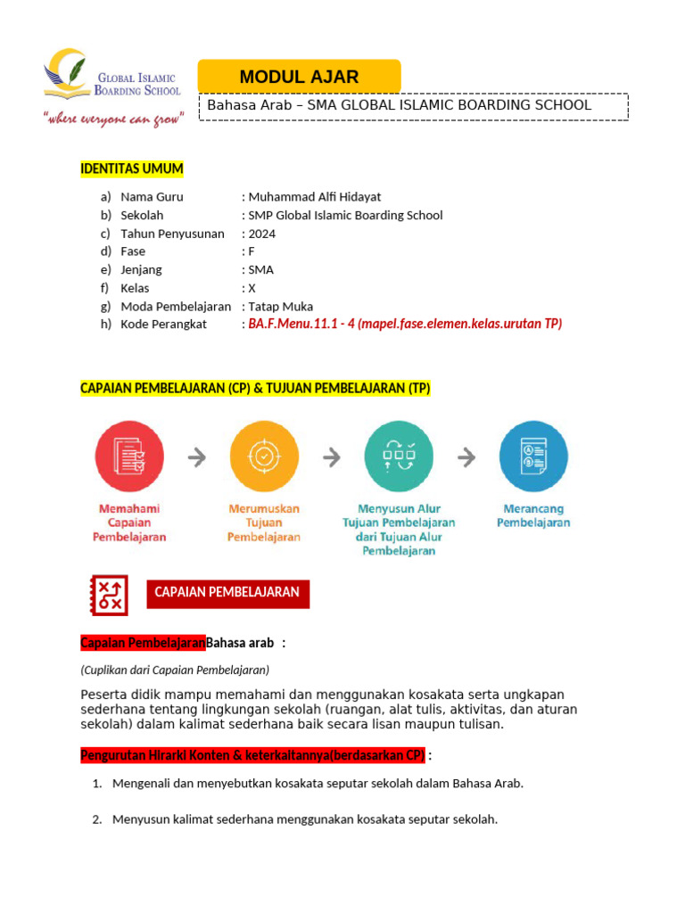 Modul Ajar. Maret. Week 3 | PDF