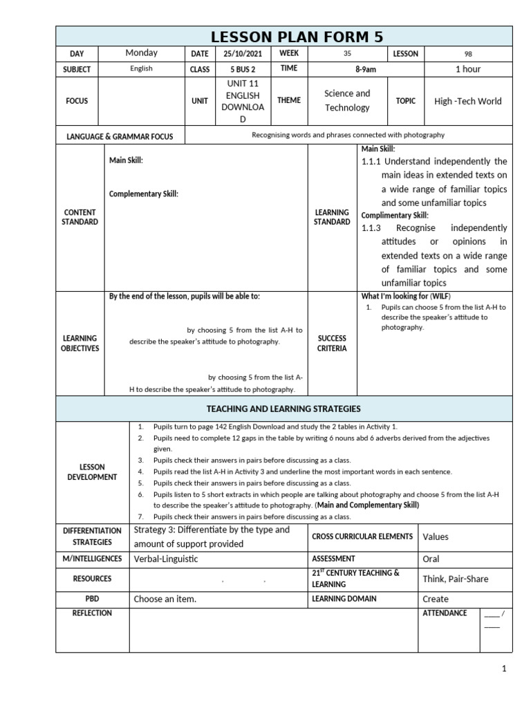 Lesson 98 Listening - 5B2 MONDAY | PDF | English Language | Learning