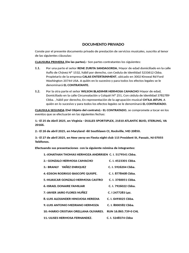 Documento Privado Laura | PDF | Derecho privado | Ley común