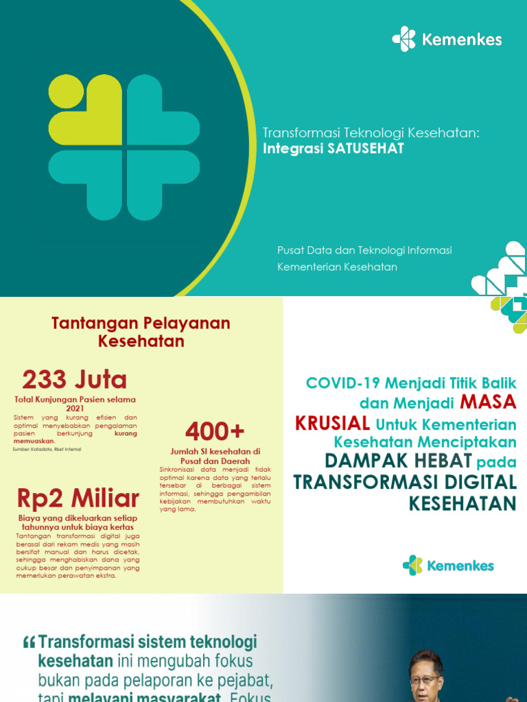 20241024 - Transformasi Teknologi Kesehatan | PDF