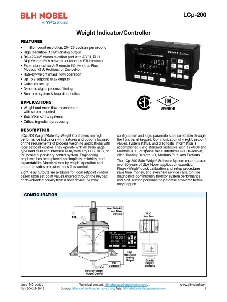 2908 2908-EN BN DS LCp-200 MC-00572 | PDF | Programmable Logic Controller | Alternating Current