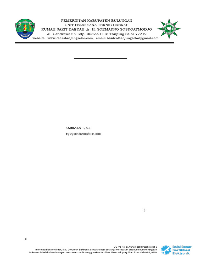 Rekomendasi Sariman | PDF