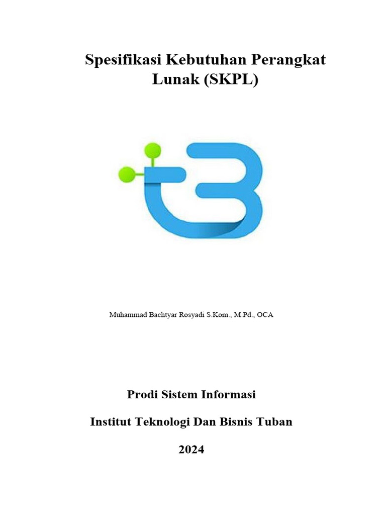 Software Requirement Spesification (SKPL) | PDF