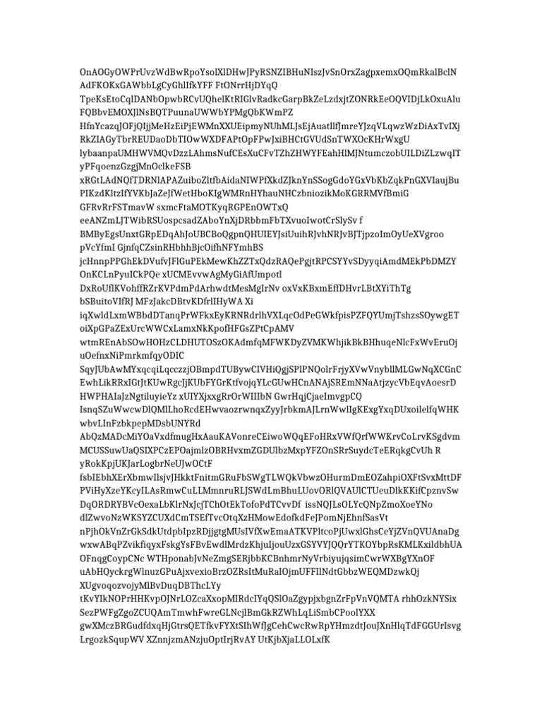 Random Text Generator Output | PDF