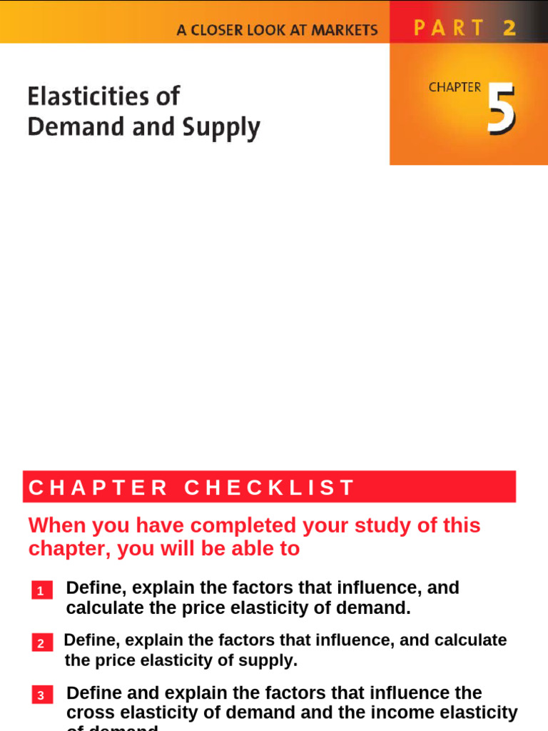 Elasticities of Demand Supply | PDF | Elasticity (Economics) | Price ...