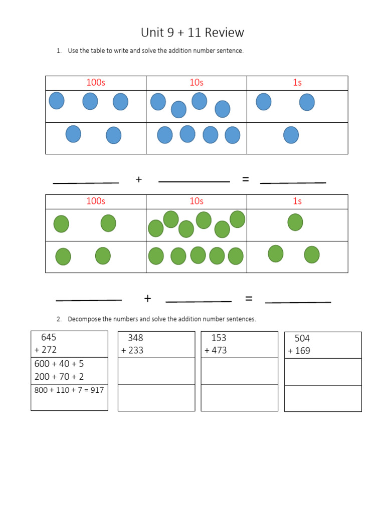 Maths Unit 9 + 11 Review Page 1 | PDF