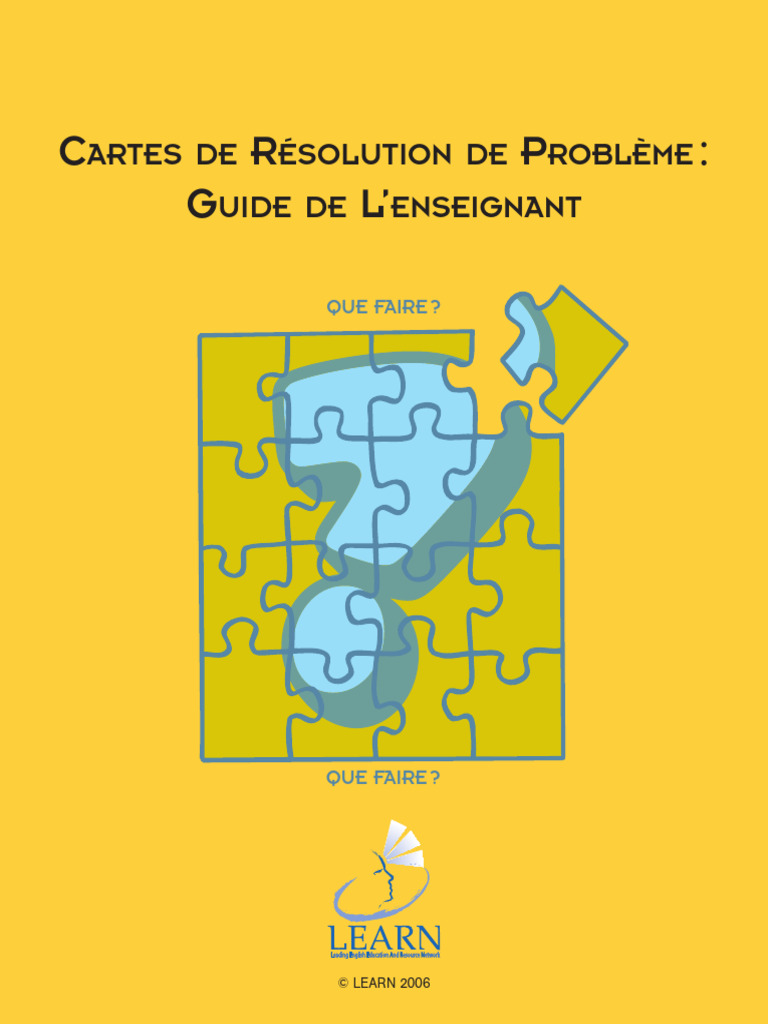 Cartes de Résolution de Problèmes en Classe | PDF | Informations | Fable