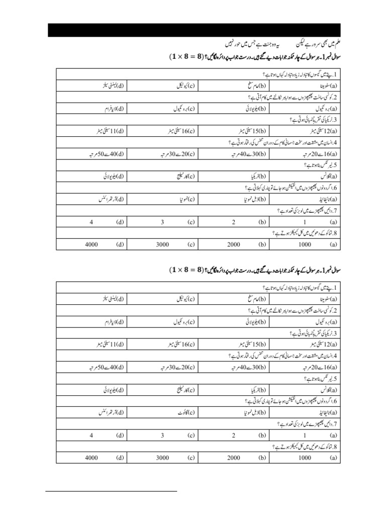 10th Class Bio Chapter1 Word COMPLETE | PDF