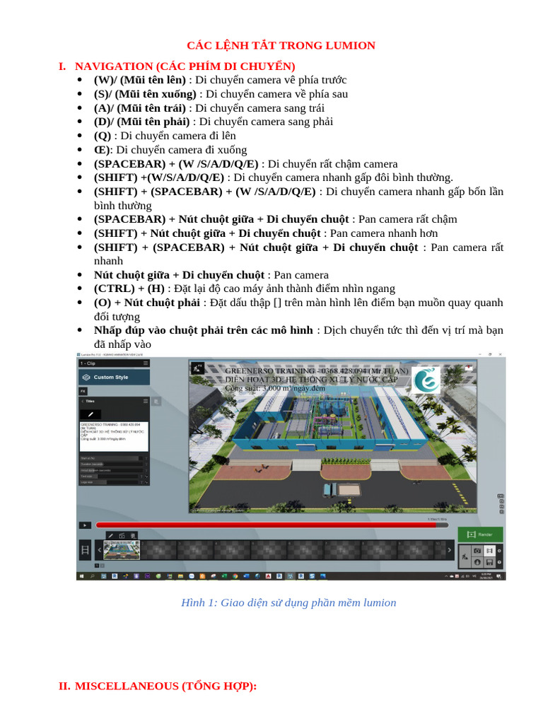 Các Lệnh Tắt Trong Lumion | PDF