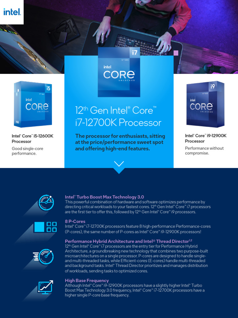 12thGeni7k-SalesBrief Final | PDF | X86 Architecture | Central Processing Unit