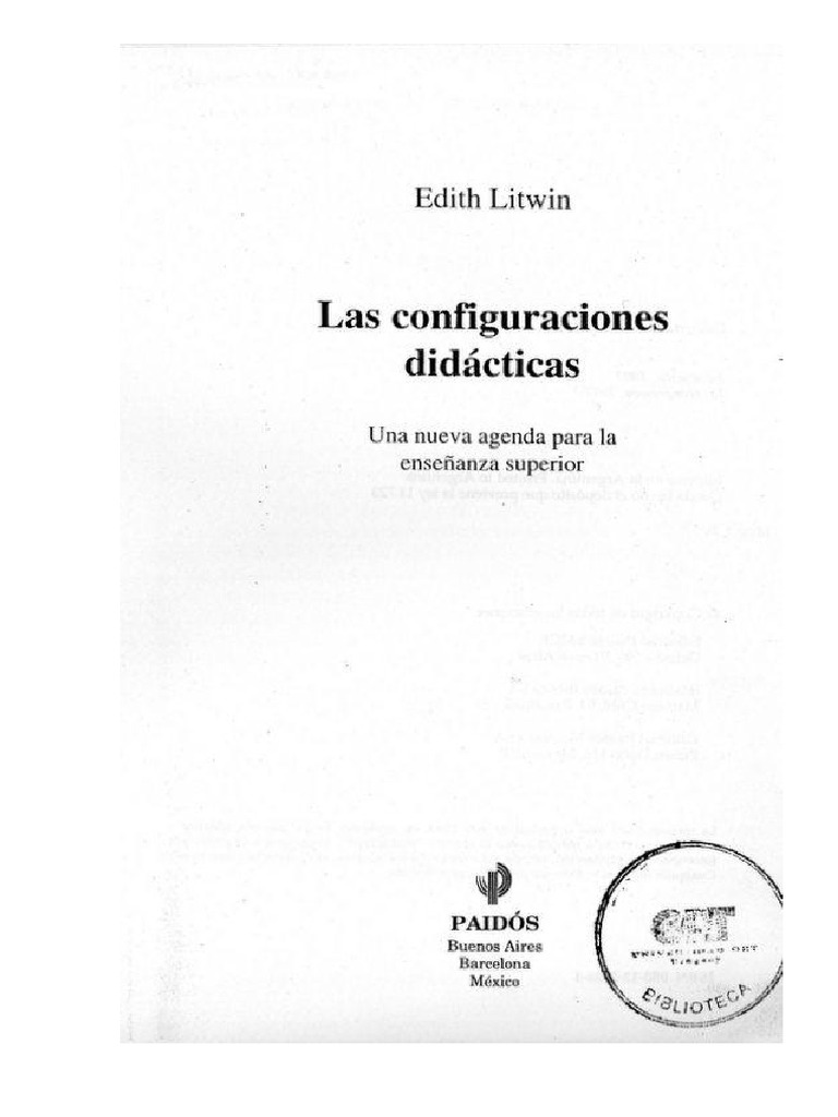 Las Configuraciones Didacticas Edith Litwin | PDF