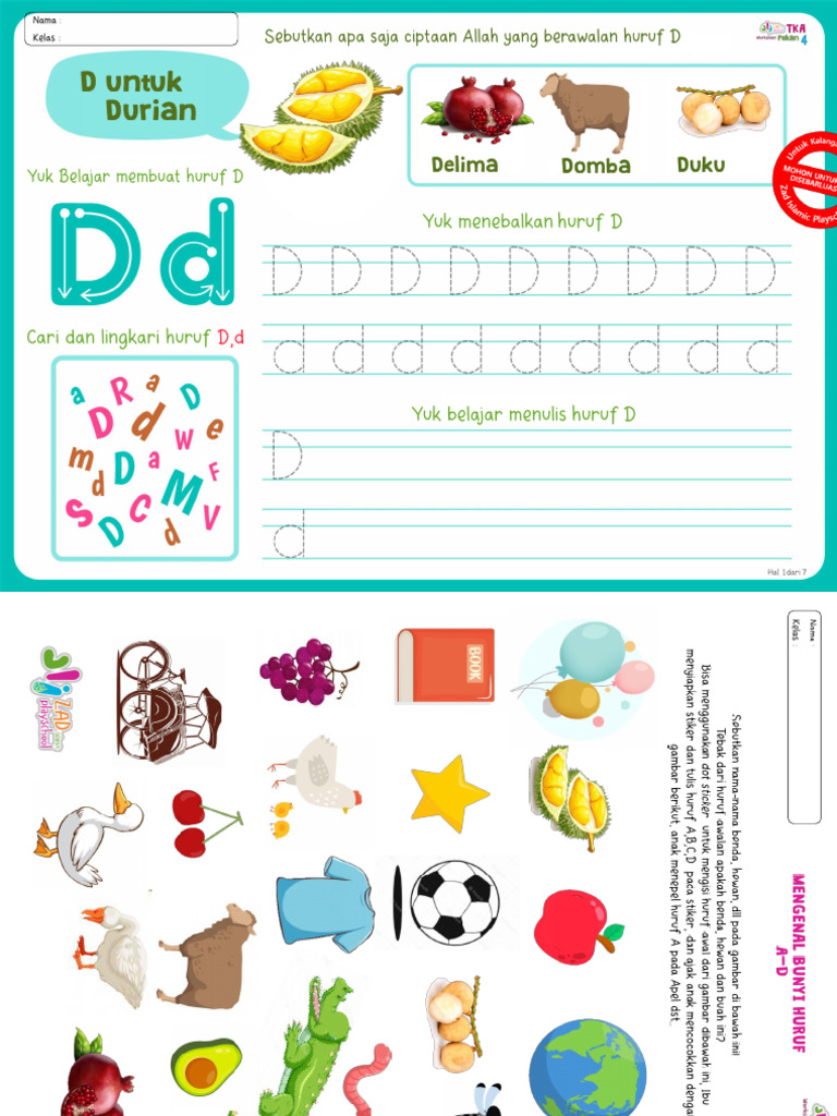 D2) Worksheet TKA Pekan ke-4 | PDF