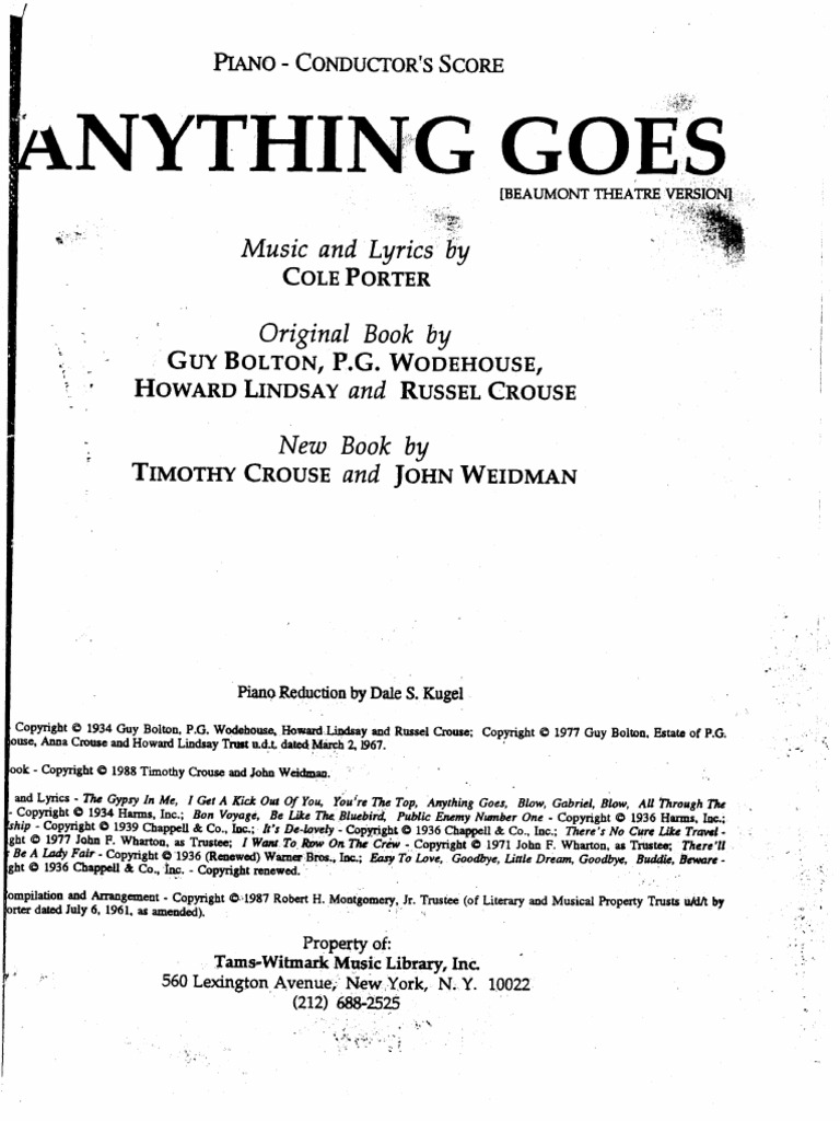 Anything Goes | PDF