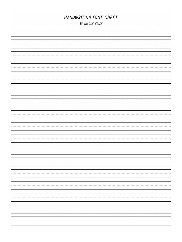 A4 All Caps Blank Practice Sheets | PDF