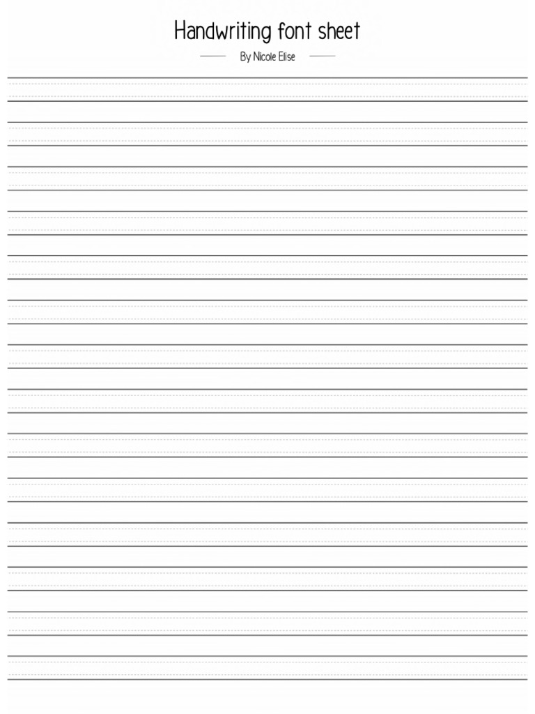 US Letter Student Notes - Blank Practice Sheet | PDF