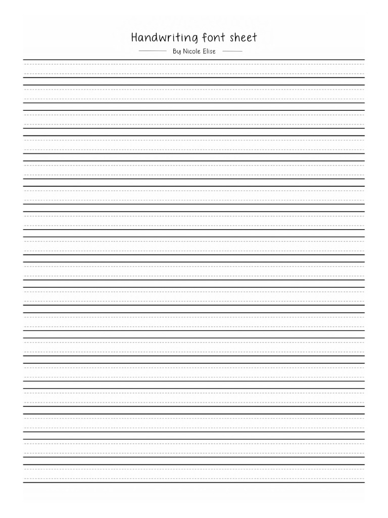A4 Cozy Study - Blank Practice Sheets | PDF