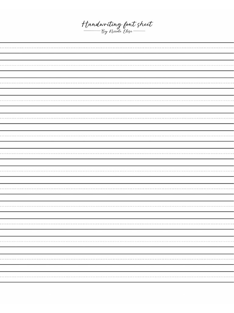 A4 Blank Practice Sheet | PDF