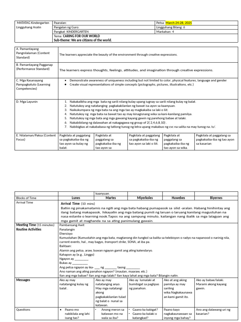 DLL Quarter 4-Week6 | PDF
