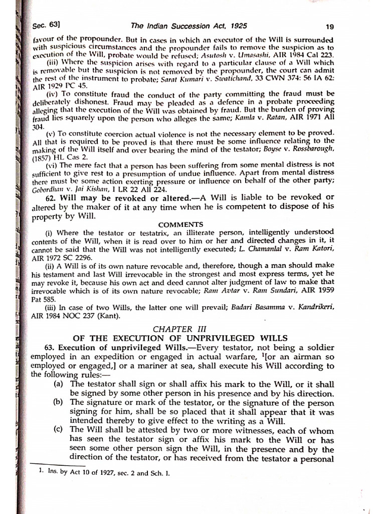 Indian Succession Act | PDF