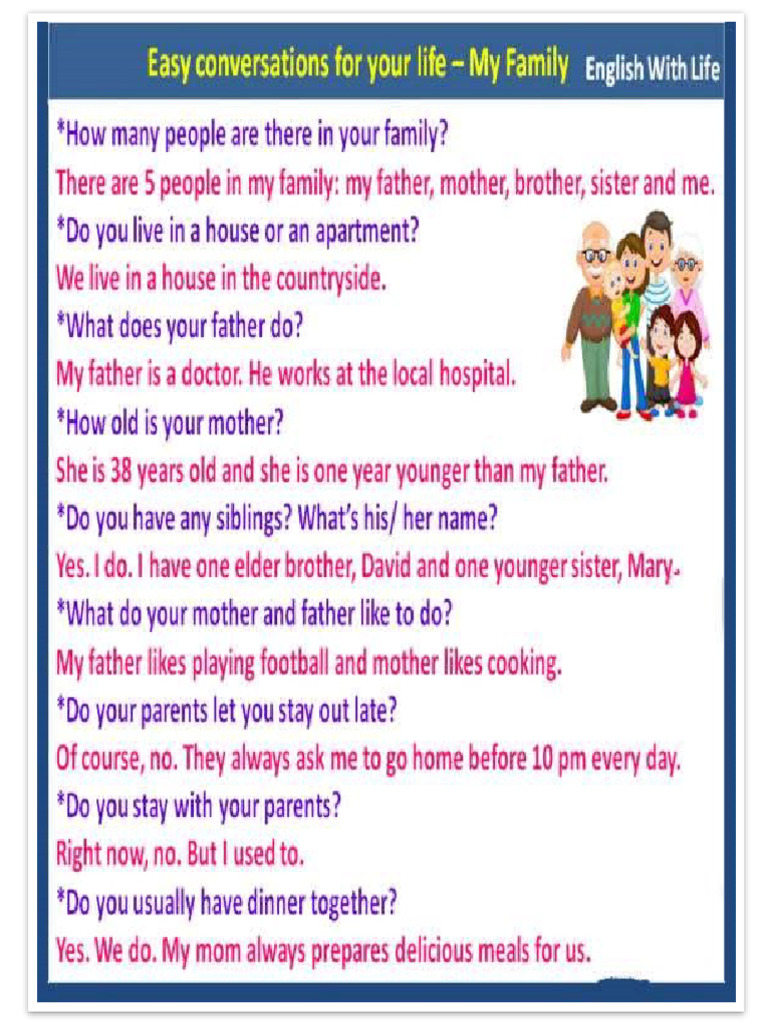 Family Conversation | PDF
