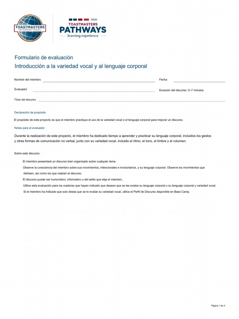 02 Introduction To Vocal Variety and Body Languageevaluation Resource ...