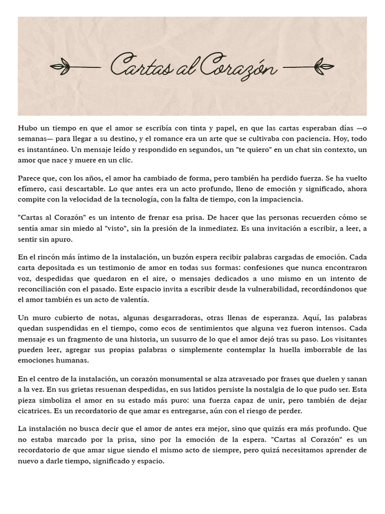 Cartas Al Corazón | PDF