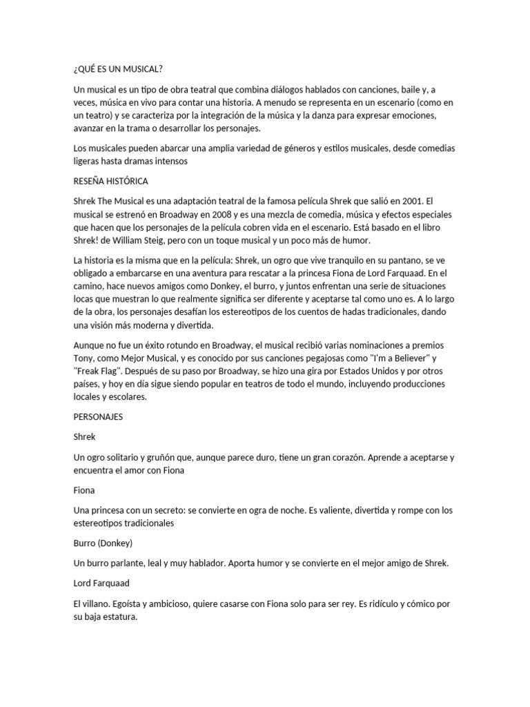 Quã - Es Un Musical | PDF