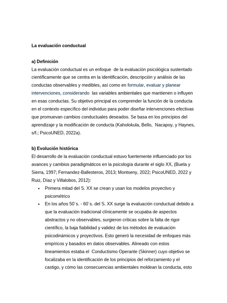 Enfoque Conductual | PDF | Comportamiento | Sicología