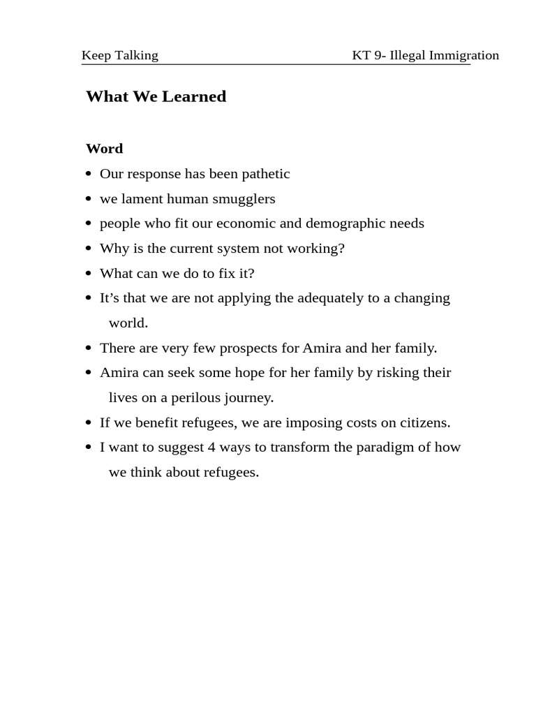 KT 9 - Session 8 - Handout-Wrap Up | PDF