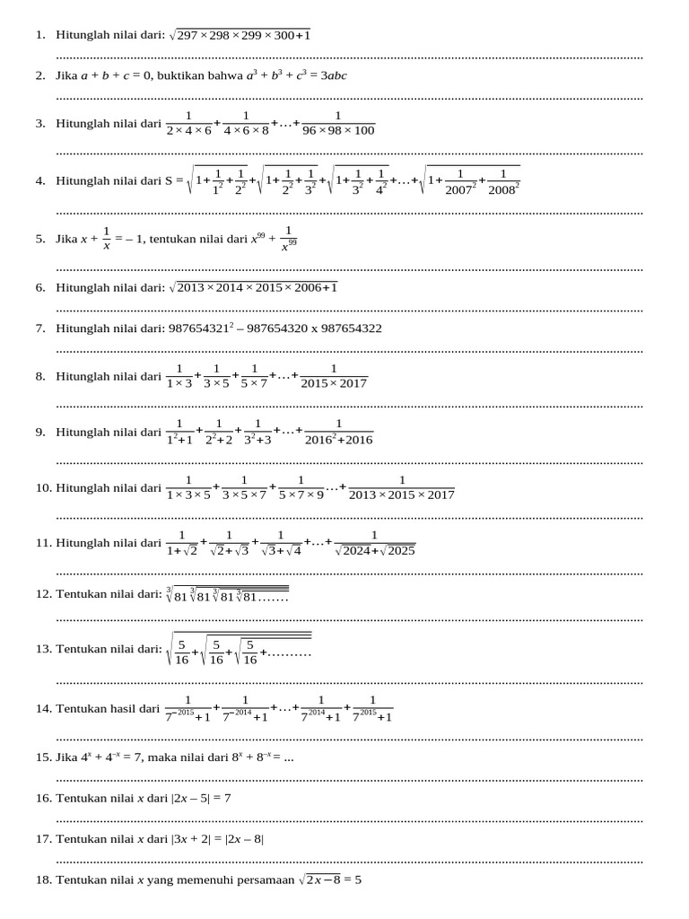 Soal Matematika dan Pembuktian Algoritma | PDF