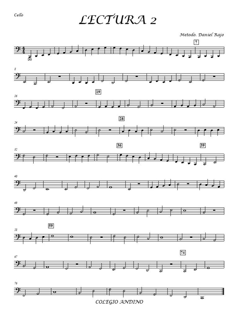 LECTURA 2 - Cello | PDF