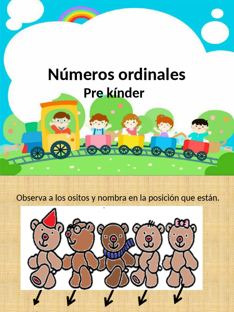 Actividades de Números Ordinales Prekínder | PDF