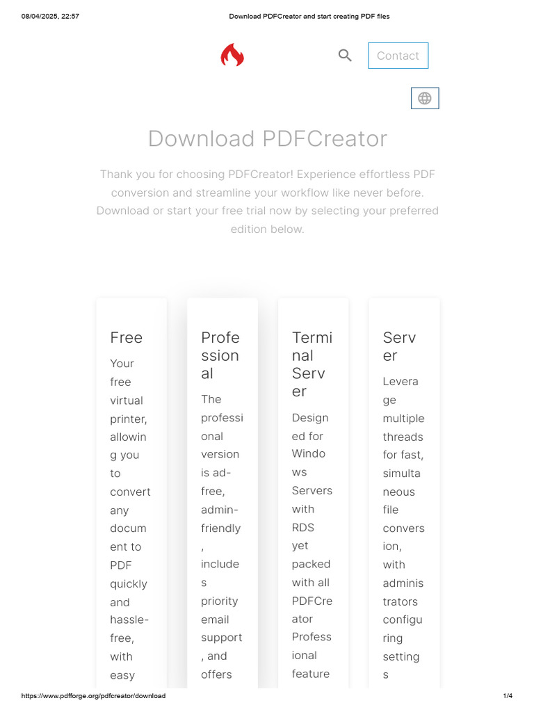 PDFCreator and Start Creating PDF Files | PDF | Software | Computing