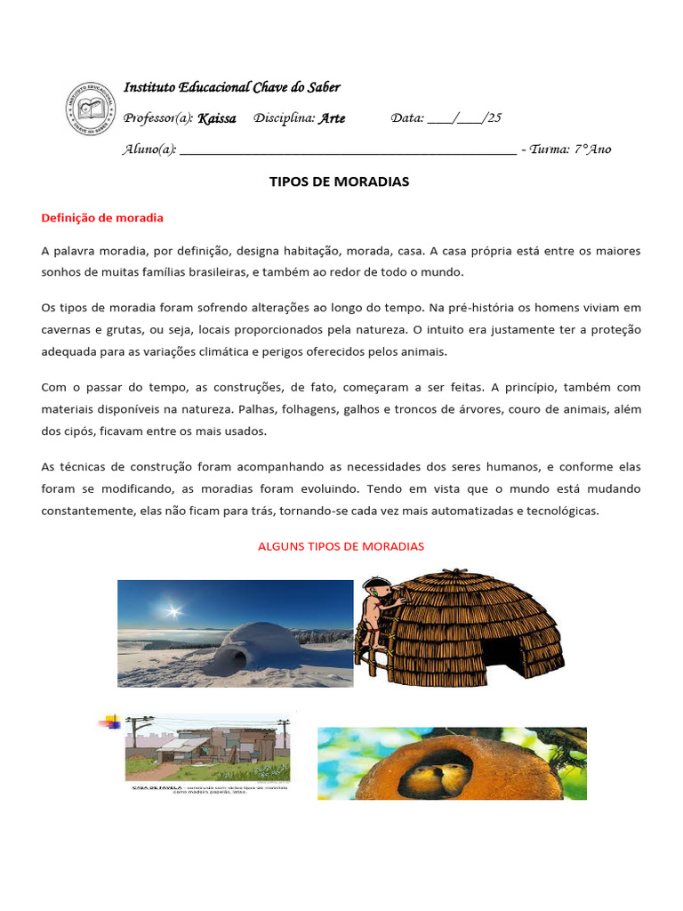 Tipos de Moradias 25-03 | PDF