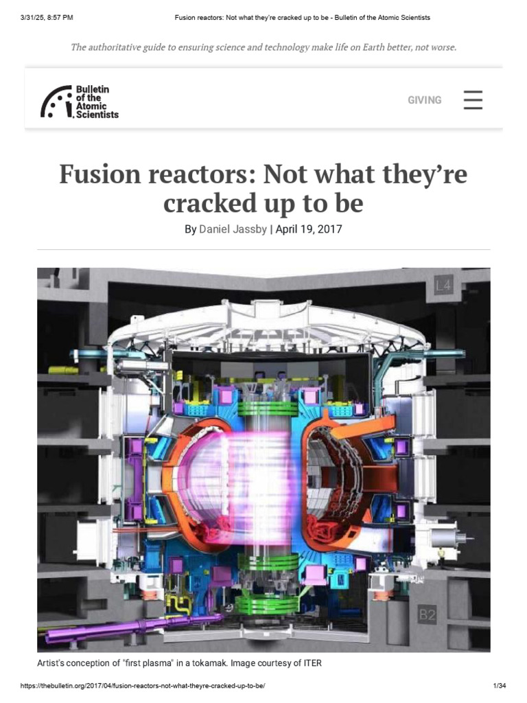 Fusion Reactors: The Misconceptions Explained | PDF | Fusion Power ...
