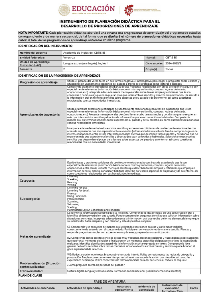 Prog4 Eng2 | PDF | Aprendizaje | Enseñando