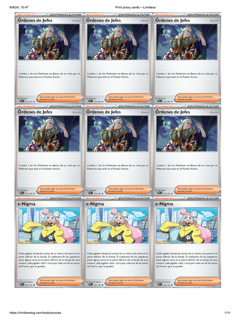 Print Proxy Cards - Limitless | PDF