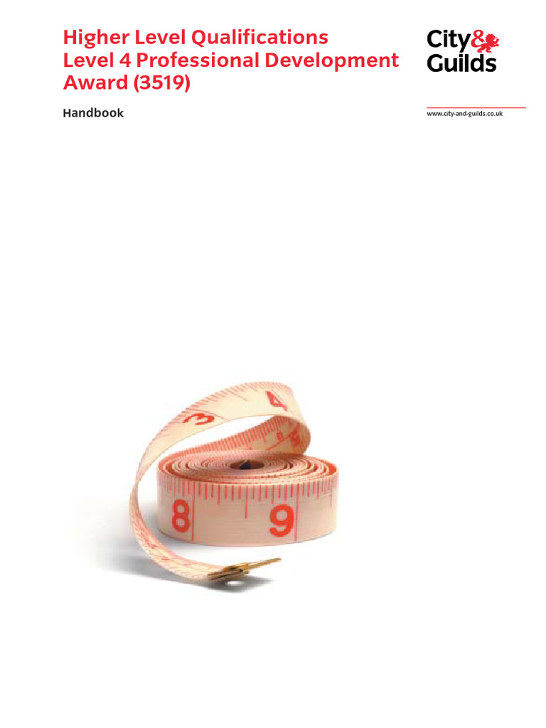 3519_l4_qualification_handbook_v1-pdf | PDF | Quality Assurance | Guild