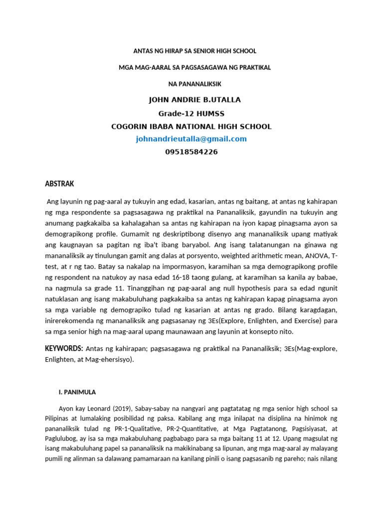 Pagbasa Research | PDF
