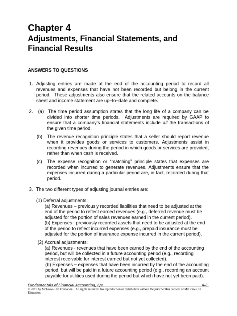 Phillips6e SM Ch04 Final | PDF | Debits And Credits | Equity (Finance)