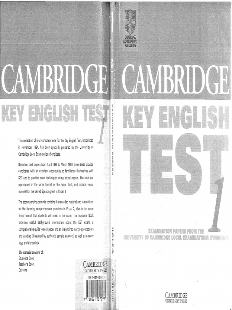 Cambridge Key English Test 1 | PDF